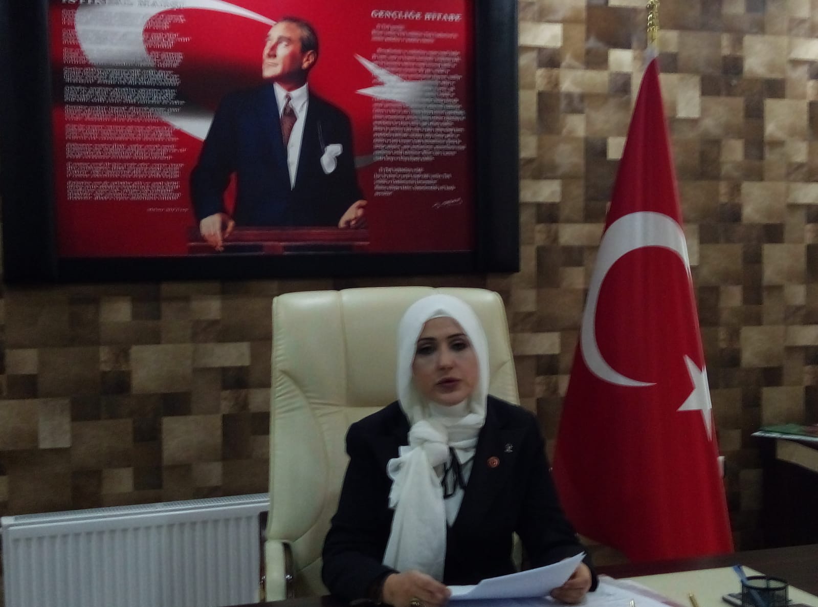 28. Dönem Edirne AK Parti Milletvekili Aday Adayı Saide Yapıcı basın ...